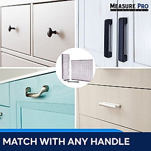 Cabinet Door & Drawer Hardware Installation Template Kit by MeasurePro - Made in The USA