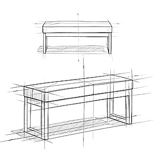 SIMPLIHOME Milltown 45 Inch Wide Contemporary Rectangle Large Ottoman Bench in Tanners Brown Vegan Faux Leather, For the Living Room and Bedroom