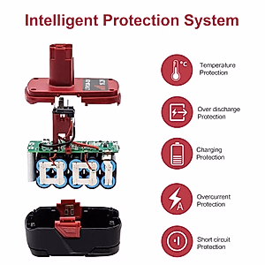 ARyee 6.0Ah 19.2V Replacement for Craftsman Lithium Ion Battery DieHard C3 XCP 130279005 11375 1323903 130211004 11045 315.113753 315.115410 315.11485 315.pp2011 11376 Cordless Power Tool