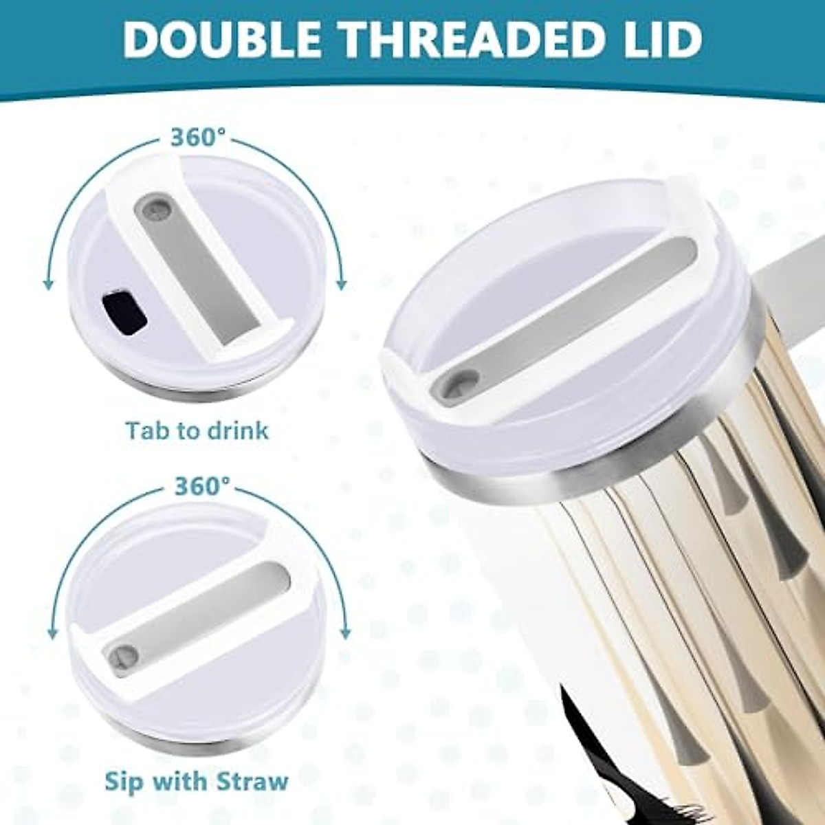 PaChyLuu 30 oz Insulated Tumbler with Handle and Straw Lid, Elegant Cat Leak-Proof Stainless Steel Travel Coffee Mug for Car Cup Holder