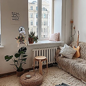 Suction Cup Hooks,2 Pack Removable Shower Hook, Suction Shower Hook Waterproof for Razor Bathrobe Loofah,Suction Cup Hangers Window Glass Kitchen Bathroom Hooks