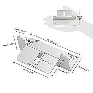 XOOL 2 Sets of Solar Panel Roof Mounting Z-Bracket with Nuts and Bolts for RV, Boat, Roof, Wall and Other Off Gird Roof Installation, Set of 4 Units