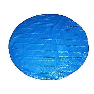 Pool Cover Easy Set, Swimming Pool Covers for Above Ground Pools, Solor Inflatable Pool Tarp, Dustproof Waterproof Pools Protector for Garden Outdoor (Round - 6 Foot)