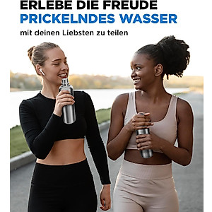 MATE OF STEEL® Plastic Free 35oz Bottle for Sodastream Terra, Fizzi & Art - Dishwasher Safe & Leak-Proof metal Stainless Steel Water Bottle - Replacement Bottles for Soda Stream