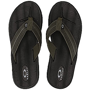 Oakley Men's PIER Ellipse FLIP Flop, New Dark Brush, 10