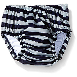 KIKO & MAX Baby Boys' Infant Three-Pack Absorbant Reusable Swim Diaper (Medium)