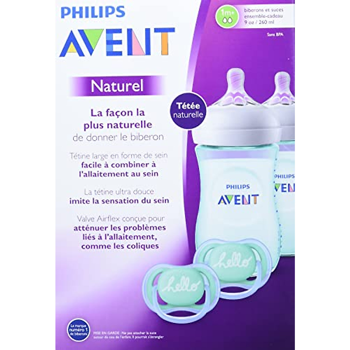 Philips Avent Natural Baby Bottle Teal Gift Set SCD113/24