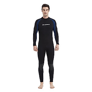 Lemorecn Wetsuits Jumpsuit Neoprene 3/2mm Full Body Diving Suit(3031,XL)