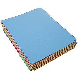 Amazon Basics File Folders - Letter Size (100 Pack) – Assorted Colors
