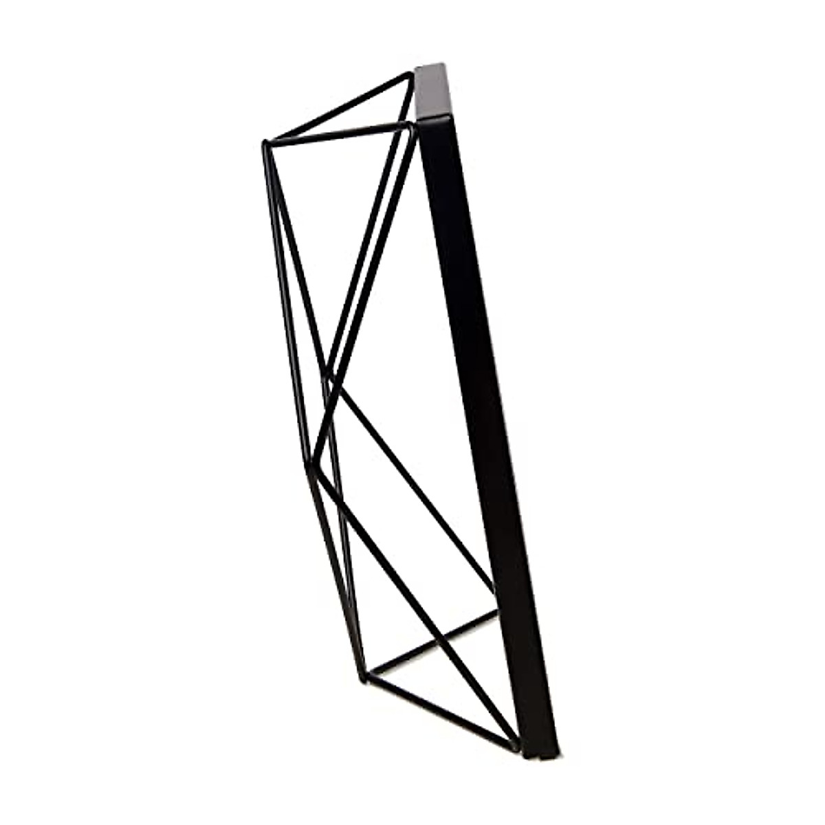Umbra Prisma Picture Frame, 5x7 Metal Photo Display for Desk or Wall, 5" x 7", Black