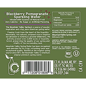 333 ML Glass Sparkling Blackberry Pomegranate