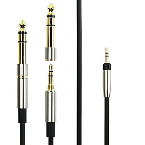 NewFantasia Replacement Audio Upgrade Cable Compatible with Sennheiser HD598, HD558, HD518, HD598 Cs, HD598 SR, HD599, HD569, HD579 Headphones 3meters/9.9feet