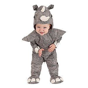 Fun Costumes Rhinoceros Infant Foam-backed shoulder caps Outfit 0/3 Months