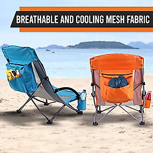 Nice C Beach Chair with Cooler + 2 Pack Beach Chair with Cooler and Umbrella