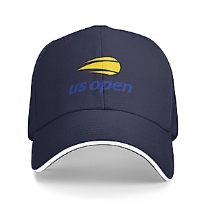 Us Open Tennis 2023 Sandwich Cap Unisex Classic Baseball Capunisex Adjustable Casquette Dad Hat Navy Blue