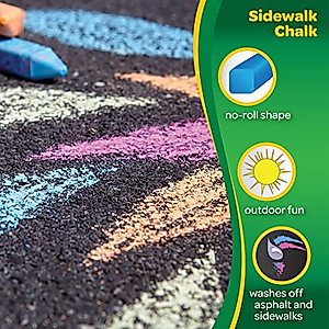 Crayola Washable Sidewalk Chalk, Outdoor Toy, Gift for Kids, 16 Count