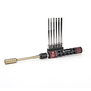 7 in 1 Multifunctional Steel RC Hex Screw Driver H1.5 /H2.0 /H2.5 /H3.0/H4.0/8.0Box/PH1 Hardware Tools Sets Scale Cars Helicopter M5 Nut Key Socket Drivers FPV Model & Hobby Building Accessories
