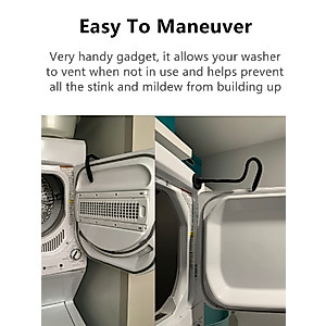 Front Load Washer Door Prop, Magnetic Washing Machine Door Holder, Keep Washer Door Open, Flexible Prop Fits Most Washing Machines