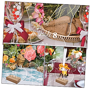 FUNOMOCYA 10 Sets Butterfly seat card DIY arch acrylic sign acrylic place cards holder wedding desk sign acrylic table numbers Clear Butterfly Acrylic sign digital sign Clip banquet blank