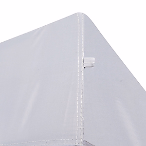 10 x 10 ft Pop-Up Canopy Tent Gazebo for Beach Tailgating Party White