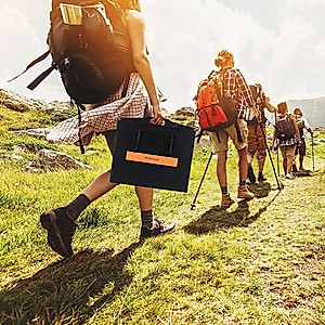 FlexSolar 100W Solar Panel Charger, Foldable Solar Panel Kit with 20-28v DC Port for Power Stations Jackery/Rockpals/Flashfish,Portable Solar Generator with USB-A USB-C QC 3.0 for Outdoor Camping