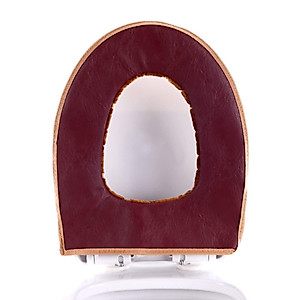 hokojix Toilet Seat Pad Soft Toilet Seat Cushion Toilet Seat Warmer Washable Toilet Seat Mat with Zipper Closure