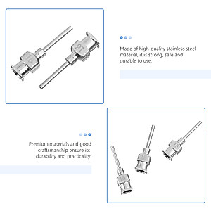 EXCEART 12Pcs Dispensing Needle Blunt Tip Stainless Steel Lock Needles Accuracy Precision- yringe Needle (16G)