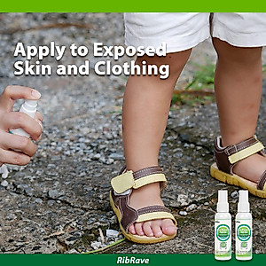 Mosquito Repellent Spray for Body, Insect Repellent Spray Natural Bug Repellent for Skin DEET-Free Travel Size 2 Fl Oz (2 Pack)