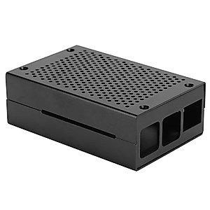 Enclosure for Raspberry ,Case for ,Aluminum Alloy Case Motherboard Shell Vent Sur face Black for 3 , 2 , model B , B