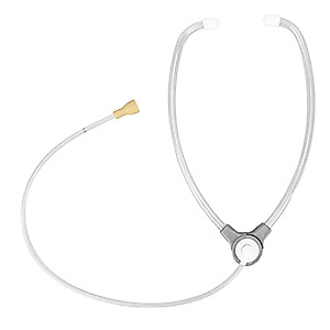 Hearing Aid Listening Stethoscope with Couple Used for Testing BTE, ITE, ITC, CIC, Stethoscope with Damping Home Double Head Sound Detection Earpiece
