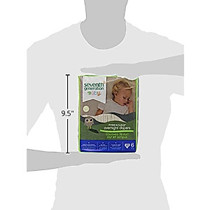 Seventh Generation Overnight Diapers - Size 6 - 17 ct