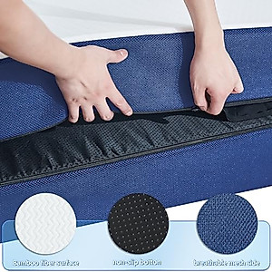 Memory Foam Single Folding Mattress Cot Mattress,4 Inch Foldable Mattress Topper with Cover, Breathable Floor Mattress Guest Bed for Travel/RV/Camping/Guest Room/Yoga (25"×75"×4")