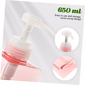 FELTECHELECTR Refillable Pump Bottle Square Liquid Dispenser for Shampoo Body Wash Face Wash Lotion and Liquid Soap for Bathroom and Shower Use