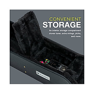 Knox 39" Hard Shell Guitar Case with Gold Hardware