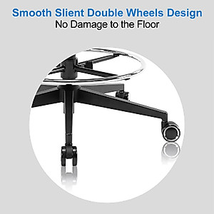 Office Drafting Chair,Ergonomic Tall Office Desk Chair,Adjustable Standing Desk Stool Chair,Executive Computer Chair with Footrest Ring and Lumbar Support (Black)