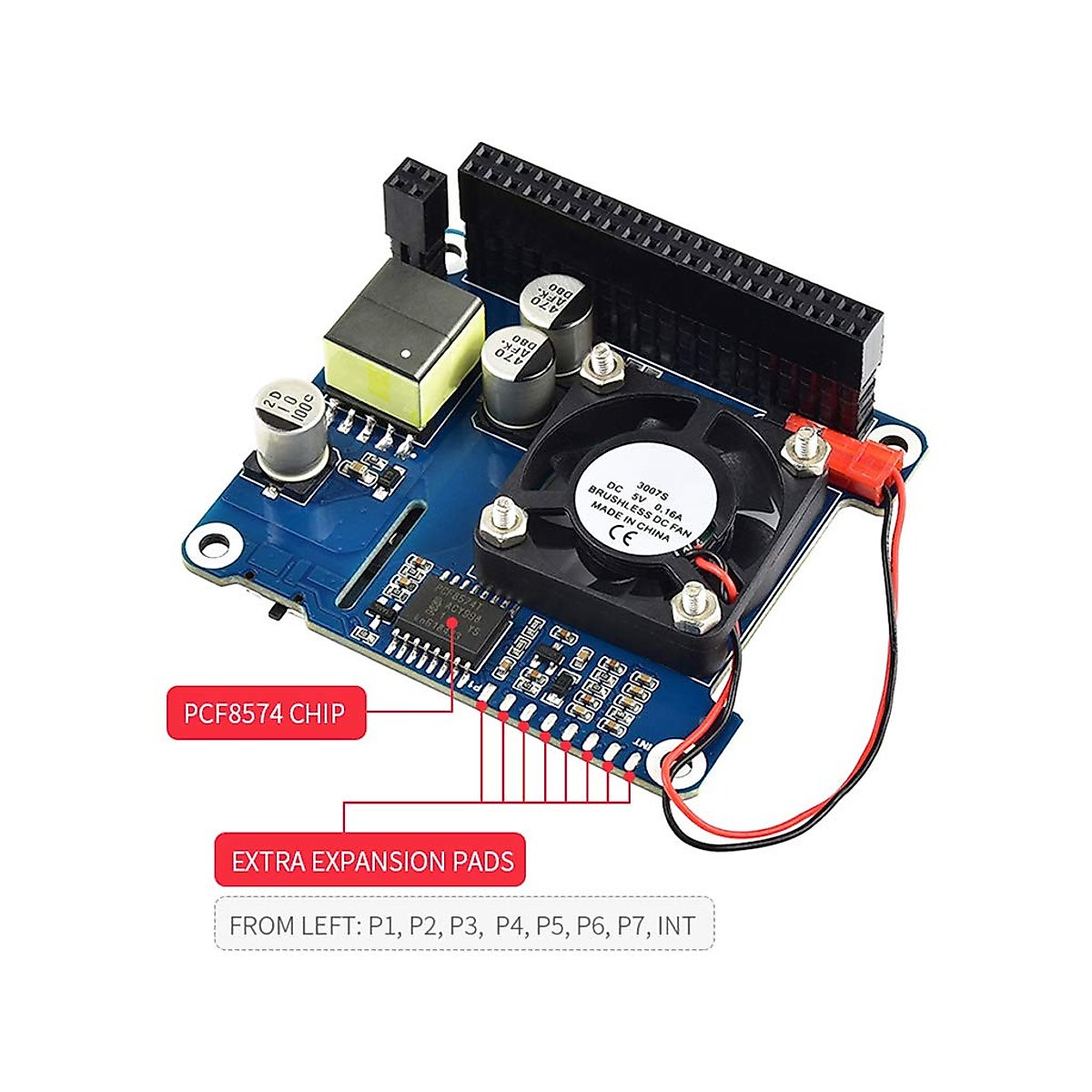 Power Over Ethernet HAT (B) for Raspberry Pi 3B+/4B,802.3af Compliant Power Over Ethernet Accessory Power Sourcing Equipments Needed