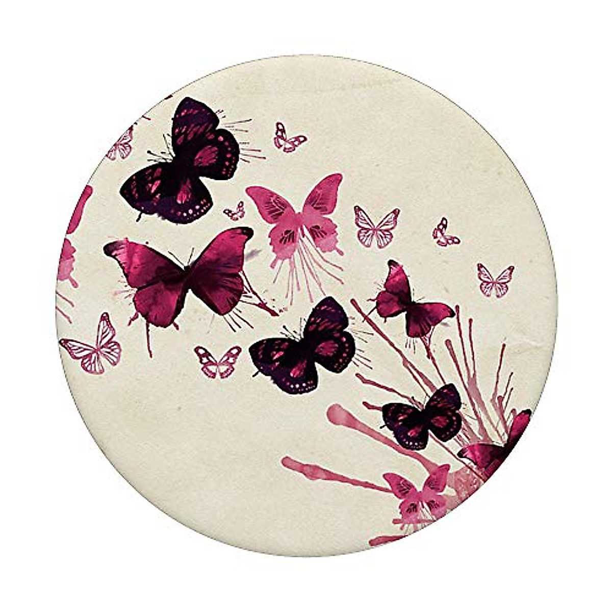 Dark Pink Butterfly Cellphone Holder Hand Pop Up Phone Knobs PopSockets PopGrip: Swappable Grip for Phones & Tablets