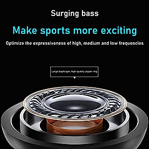 Bluetooth Headphones - Wireless Neckband Headset, Around The Neck Bluetooth Headset, Bluetooth 5.0 Waterproof Sports Earphones with Microphone, for Calls, Work, Music