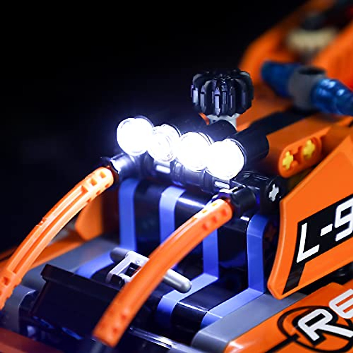 LIGHTAILING Light Set for Rescue Hovercraft Building Blocks Model - Led Light kit Compatible with Lego 42120(Not Include The Model)