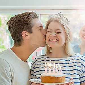 Tiaras Crown, KICOSY Crystal AB Rhinestones Tiaras and Crowns for Women Princess Tiara for Women the Crown for Girls Birthday Crowns for Women Birthday Tiara Princess Crowns and Tiaras for Girls