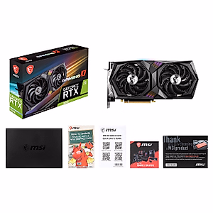 MSI Gaming GeForce RTX 3060 12GB 15 Gbps GDRR6 192-Bit HDMI/DP PCIe 4 Twin-Frozr Torx Fan Ampere RGB OC Graphics Card (RTX 3060 Gaming X 12G) (Renewed)