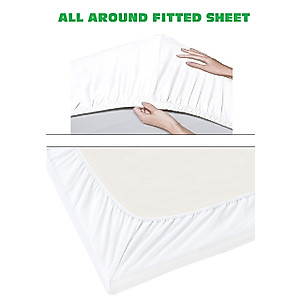 Elegant Comfort 1500 Thread Count Wrinkle & Fade Resistant Egyptian Quality 4-Piece Ultra Soft Luxurious Bed Set Includes Flat, Fitted Sheet and 2 Pillowcases, Full, Classic Silver