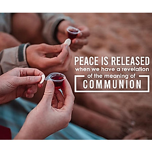 The Miracle Meal Pre-filled Communion Cups and Wafer Set - Box of 100 - with 100% Trusted Concord Grape Juice & Wafer - Made in the USA - Premium Quality Guaranteed