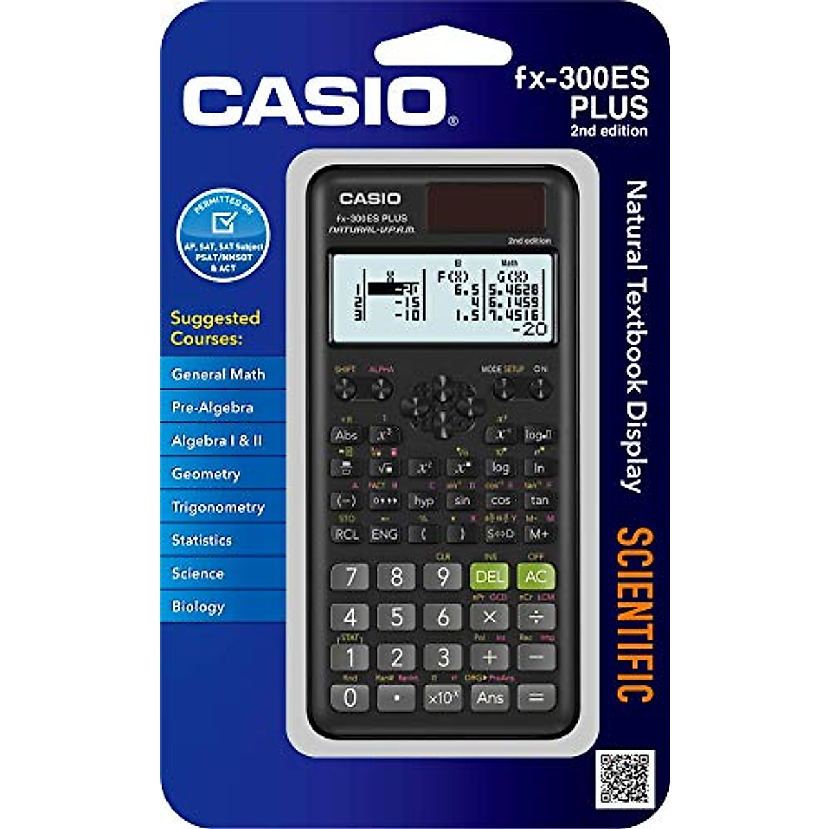 Casio fx-9750GIII Black Graphing Calculator & fx-300ESPLUS2 2nd Edition, Standard Scientific Calculator, Black