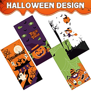 Normacaw 150Pcs Halloween Treat Bags, Halloween Goodie Bags, Halloween Candy Bags, Halloween Party Supplies for Treat or Trick