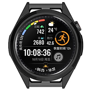 LOKEKE Compatible with Huawei Watch GT3 SE Protective Case Cover, PC Protective Case Cover Shell Compatible with Huawei Watch GT3 SE(PC Black)