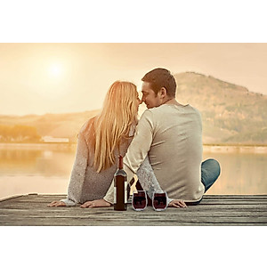 Mama Bear, Papa Bear - 15oz Crystal Wine Glasses - Couples Stemless Wine Glasses – His And Hers Gifts Ideas For Anniversary, Weddings, Bridal Showers