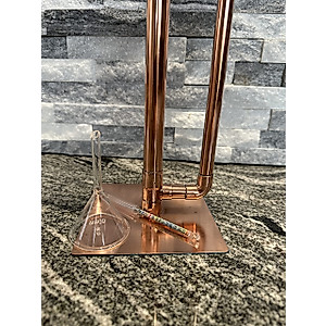 CoProof Copper Proofing Parrot Heads for Air Still Distilling 100% Lead Free,Brewing Beer, Moonshine, Tequila with Funnel and Hydrometer