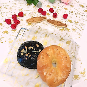 Suiwen 150pcs Graduation Gold Wax Paper Sheets Sandwich Wrapping Paper, Greaseproof Wrap Paper Parchment Papers Air Fryer Disposable Paper Liner Food Basket Liners for Outdoor Picnic (Gold Graduation)