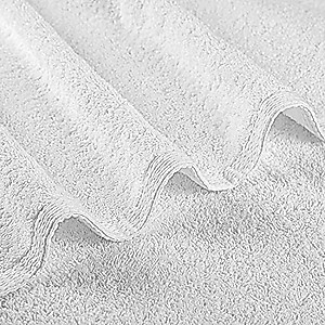 LANE LINEN 6 PC Wash Cloths Bathroom Set -100% Cotton Highly Absorbent Washcloths Bulk, Premium Spa & Hotel Quality Wash Clothes - White